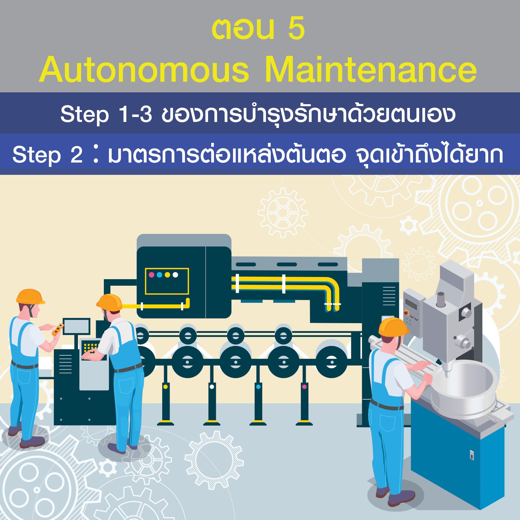 ตอน 5 (Autonomous Maintenance) Step 1-3 ของการบำรุงรักษาด้วยตนเอง - TPM ...