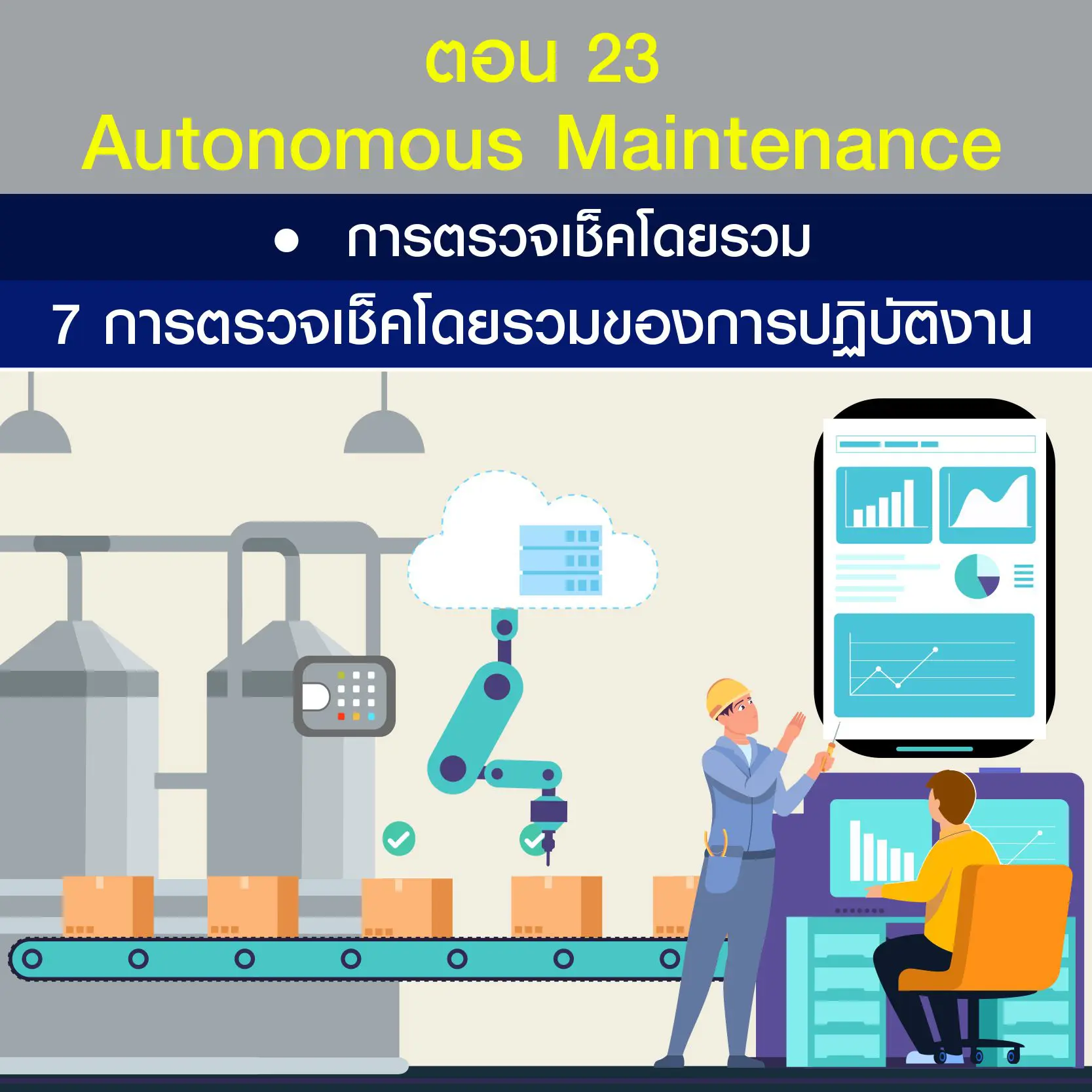 ตอน 23 (Autonomous Maintenance)• การตรวจเช็คโดยรวม 7. การตรวจเช็คโดยรวม ...